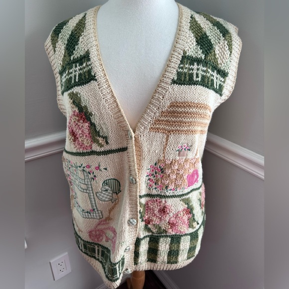 Heirlooms | Jackets & Coats | Vintage Heirlooms Handknit Cottagecore ...
